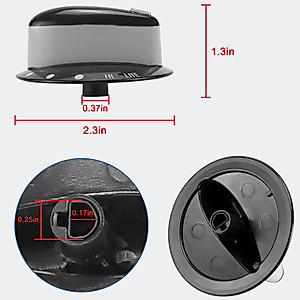AMI PARTS 4 Pack 74011287 Gas Range Burner Knob Black Compatible with Maytag gas stove knobs AP4100044, PS2088607, 74011287(4 Pack)