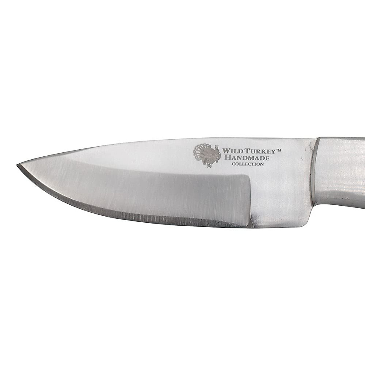 Wild Turkey Handmade Collection Full Tang Fixed Blade Real Bone Handle Skinner Knife wLeather Sheath.. (2035), Wood,Stainless Steel,Blue