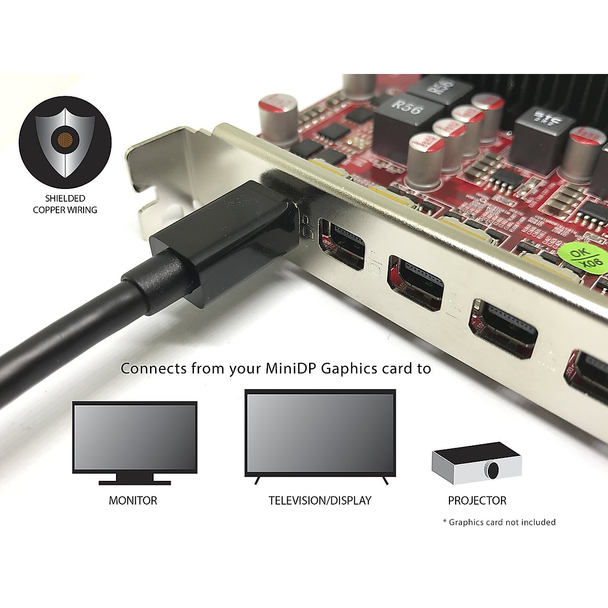 VisionTek Mini DisplayPort to Dual Link DVI-D Active Adapter (M/F) - 900640