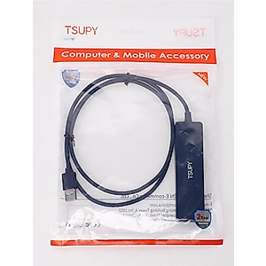 USB 3.0 HUB,TSUPY USB HUB 4 Port USB 3.0 Expander USB Data Hub with 3.3ft Extended Cable, Ultra Slim Portable Multiport USB 3.0 Splitter for MacBook,Laptop,PS4,Surface Pro,Printer,Mobile HDD