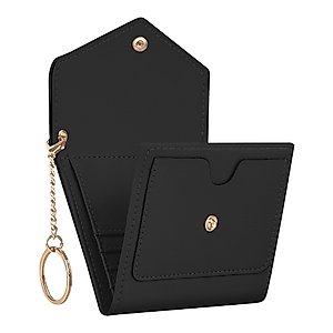 Gostwo Womens Wallet RFID Blocking Small Wallets Woman Credit Card Holder Trifold Ladies Wallets with Coins Zipper Pocket(Black)
