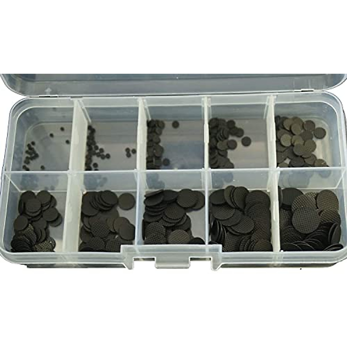 (Pack of 100) 1.5mm~10mm，Replacement Repair Rubber Conductive Button Pad Keypads Kit，Buttons Repair Replacement Part, for IR Remote Control, Xbox Playstation PS4 Switch Pro Game Controller