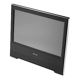 Shuttle XPC AIO X50V8 Black Embedded Intel Celeron 5205U All-in-One Barebone PC, Fanless, IP54 Certified, VESA Compatible, No RAM, No HDD/SSD, No OS