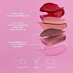 BABE ORIGINAL Glow Plumping Lip Jelly For Thicker Lips - High Shine Lip Gloss for Moisturizing, Hydrating and Soothing Lips, Blush