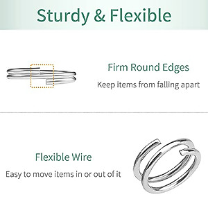 Uniclife 6 mm Metal Split Jump Rings Double Loops 500 PCS Mini Ring Connectors for Jewelry Necklaces Bracelet Earrings and Crafts Ornament