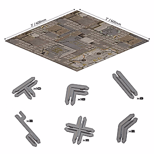 Battle Systems Sci-fi Terrain Cyberpunk Core Set - 28-35mm RPG/Wargames / 40k Necromunda Card Scenery