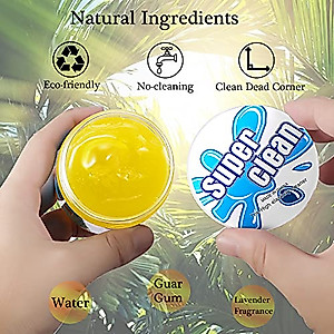 Car Cleaning Gel, 3 Pack Clean Slime Universal Auto Dust Keyboard Cleaner Automotive Interior Cleaning Sticky Mud Detail Tools for Laptop, Car Vent, Home Office, Cleaner Keyboard Cleaner for Laptop