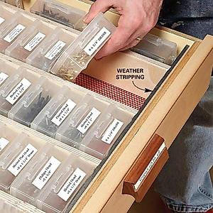 Aonomi Compatible Industrial Label Tape Replacement for DYMO 1805442 Permanent Polyester Label Tapes for DYMO Rhino 3000, 4200, 5000, 5200, 6000 Label Maker, Black on White, 1/4"x 18',3-Pack