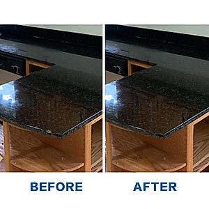 Granite, Marble and Quartz Countertops chip Repair Kit - Fix Nicks, Chips, or Scratches on Granite, Marble Porcelain, corian, Travertine, Quartz and Other Natural Stone and Acrylic Surfaces.（Black）