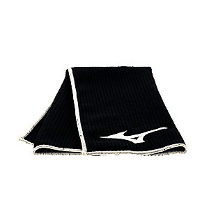 Mizuno Microfiber Cart Towel, Black Large