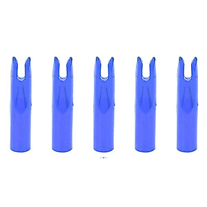 50 Pack Archery Arrow Nock, Arrow Nock Practical Archery Accessor Portable, for DIY Hunting Arrows Recurve Bow Compound Bow 6mm Shaftment(Blue)