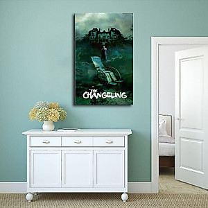 The Changeling Horror Old Movie Poster Classic Retro 1 Canvas Poster Wall Art Decor Print Picture Paintings for Living Room Bedroom Decoration Unframe: 12x18inch(30x45cm)