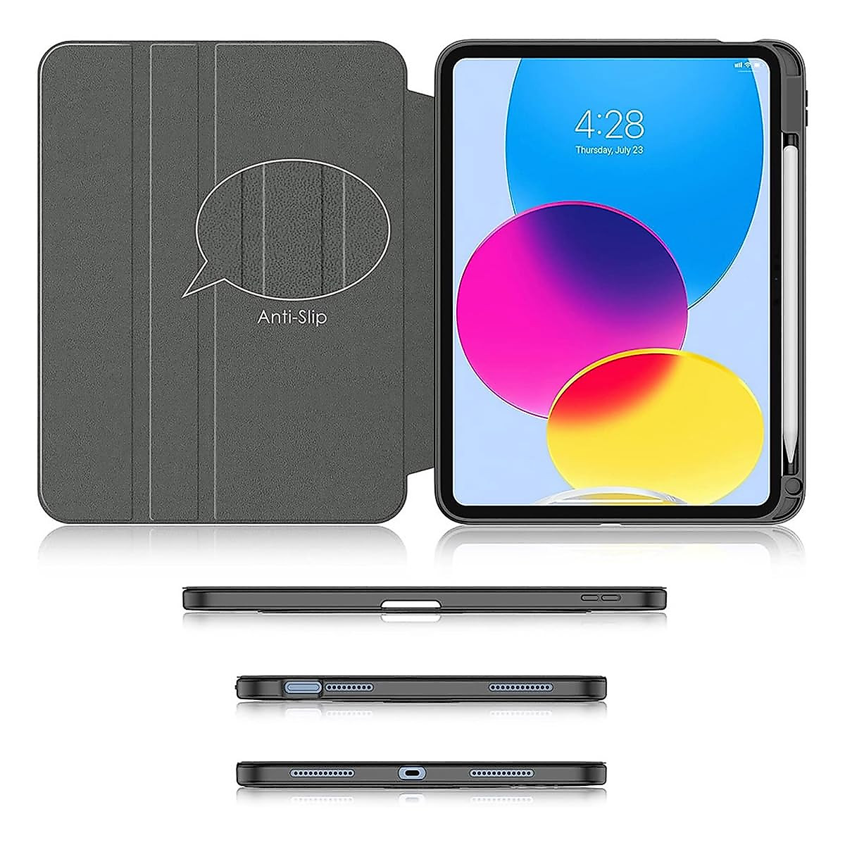 Custom 360 Degree Rotate Stand Shockproof Photo Logo Text Personalized Design Case with Clear Back Smart Sleep/Wake Tablet Cover/Pencil Holder for Apple iPad Mini 8.3 Inch(6th Gen 2021)