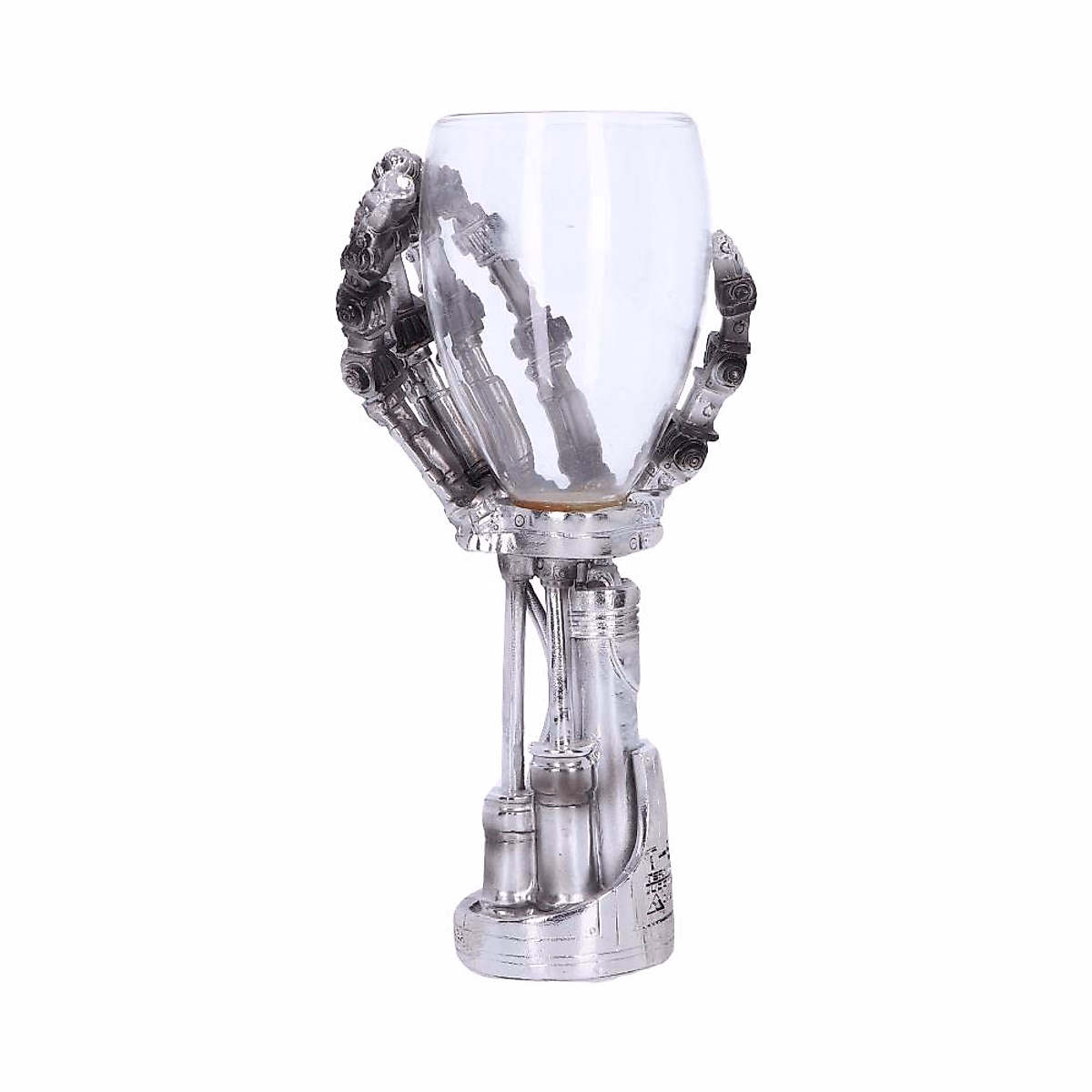Nemesis Now B1457D5 Terminator Hand Goblet 19cm Silver, Resin w/Stainless Steel Insert