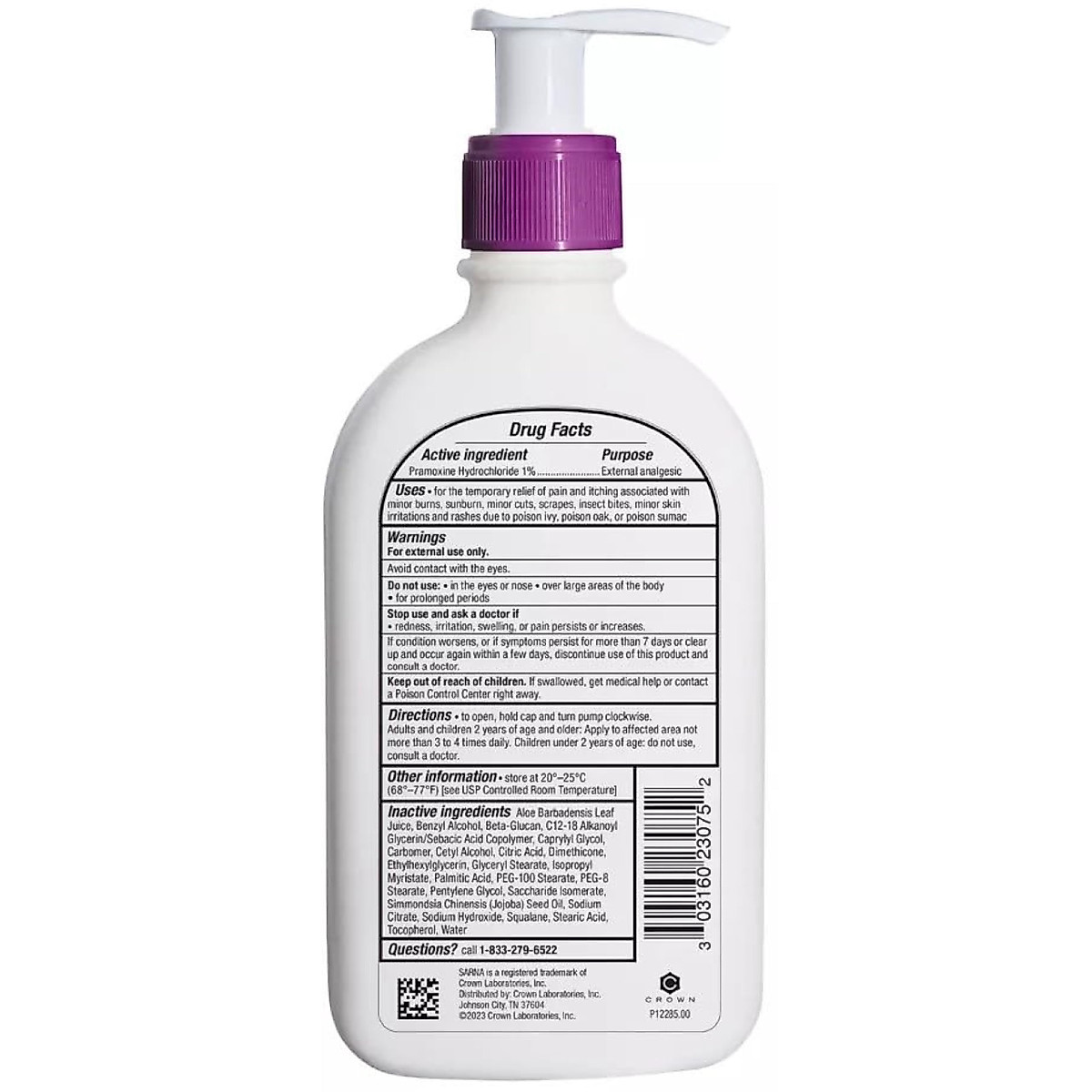 SARNA LOTION ANT-ITCH SENS SKN 7.5 OZ Pack of 3