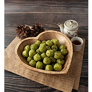 WitnyStore 8" Heart Shaped Bowl - Functional and Collectible Bowl - Handcrafted Wooden Bowl for Serving Candy Nuts Desserts Fruits or Accent Decor Gift for Any Occasion - 8" Brown