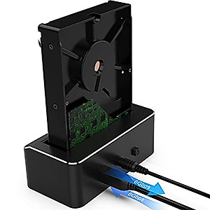 Thick External 2.5"/3.5" USB 3.0 5Gbps SATA Hard Drive Docking Station HDD SSD Box 2 x USB 3.0 Hub TF/SD Card Reader Support UASP