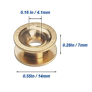 A.I.FORCE 10Pcs Trimmer Head Eyelets, Brass Sleeves for Strimmer Cutter, Replacement Parts Fit for Troy-Bilt, Craftsman, and Other More Models