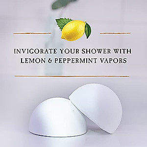 Shower Bomb Steamers, Village Naturals Therapy, Cold & Allergy Soothing Scent, Eucalyptus and Menthol, 60 g, Pack of 8