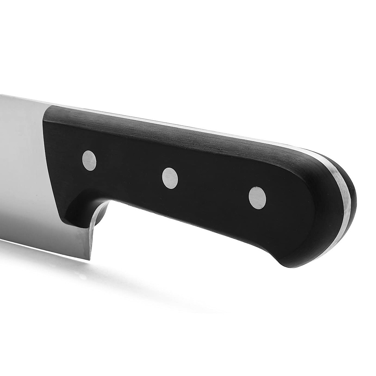 ARCOS Cheese Knife 16 Inch Nitrum Stainless Steel and 400 mm blade. 1150 gr. Ergonomic Polyoxymethylene POM Handle. Series Universal. Color Black