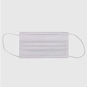 3 Ply Disposable Masks - MADE IN THE USA - 50 Pack (White)