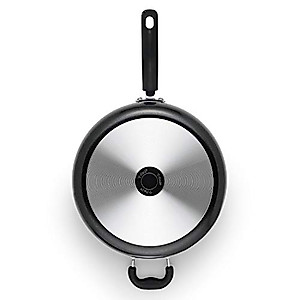 T-fal G9019064 Specialty Ceramic Dishwasher Oven Safe Jumbo Cooker, 5 quart, Black