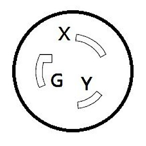 Parkworld 60578 Adapter Cord NEMA 6-20P 20AMP Plug to Twist Lock 20 AMP L6-20R Receptacle, 3FT