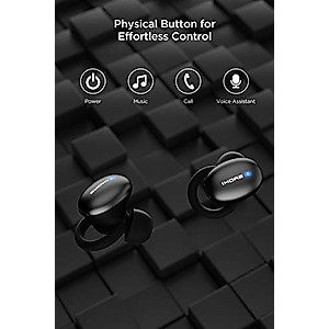 1MORE Stylish True Wireless in-Ear Headphones with Microphone, Black, E1026BT-I-BLACK