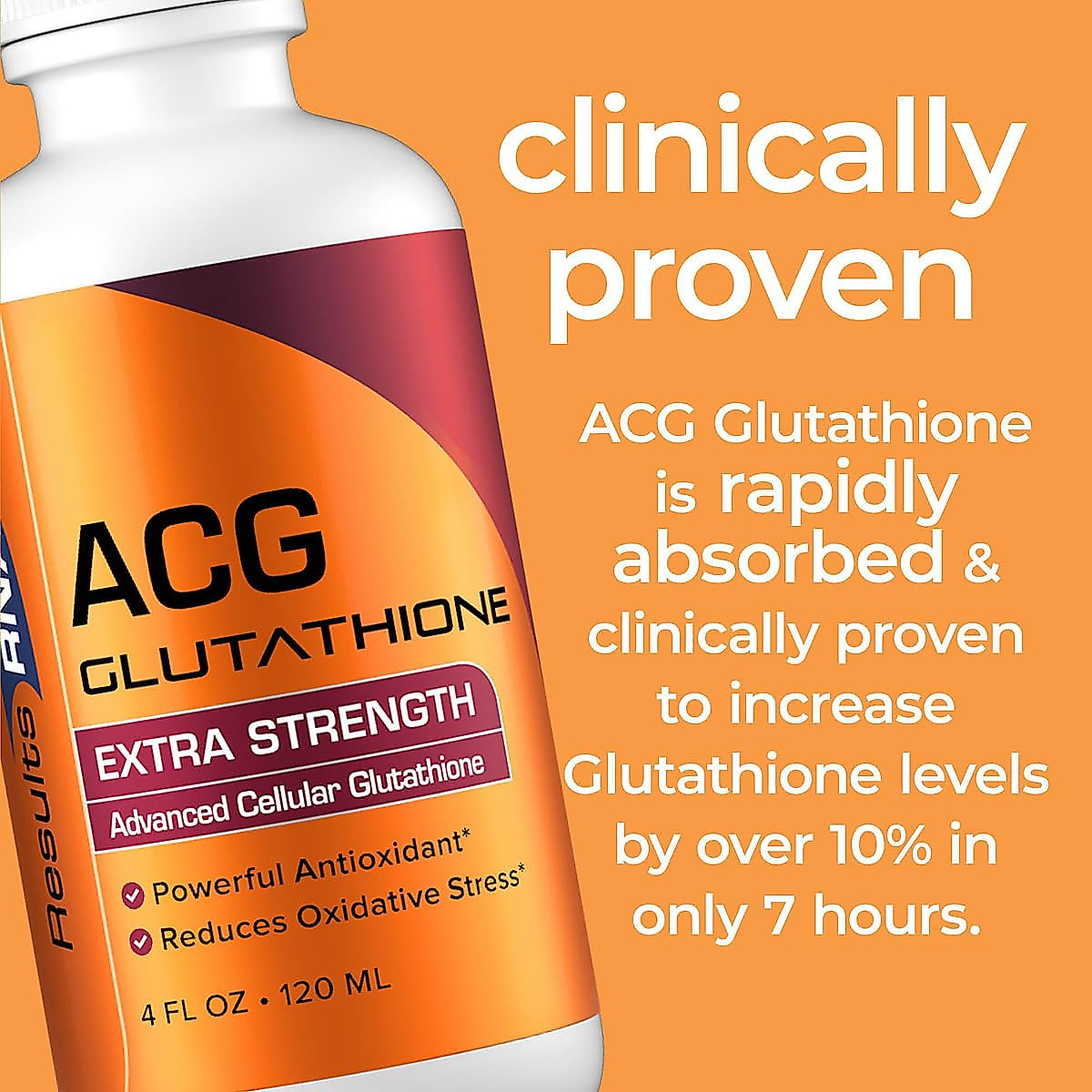 Results RNA - ACG Glutathione Extra Strength Immune Boost – Powerful Antioxidant & Immune Boost Formula in a Great Tasting Spray. Recommended by Doctors Worldwide ( 2 oz )