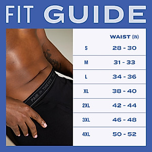 Pair of Thieves Soft Cotton Boxer Briefs for Men Pack (4 Pack) - Tagless Underwear for Men Pack Black