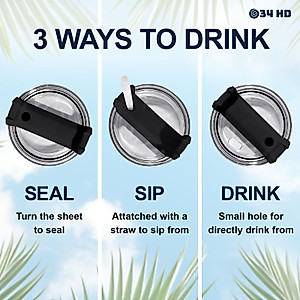 34HD Funny Dad Tumbler with Handle & Straw, 40oz Stainless Steel Vacuum Insulated Men Jokes Coffee Mug with Lid, Birthday Christmas Father Day Gifts for New Papa Bonus Dad Husband Grandpa