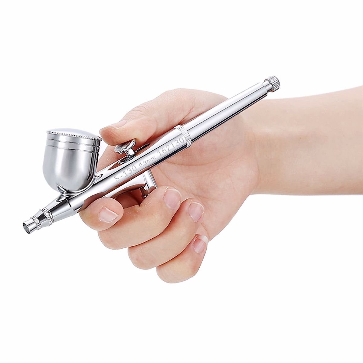 Gravity Feed Dual-Action Airbrush Spray Gun Kit Trigger Spray Gun for Art Craft Model Paint Spraying Hobby 0.3MM 7CC Air Brush