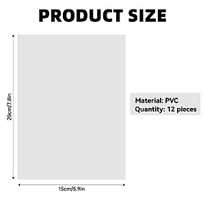 12 Pcs Vinyl Siding Repair Kit 8x6.3 Inch Self-Adhesive PVC Tape Durable Paintable Vinyl Siding Repair Patch to Cover Any Blemishes Cracks Holes on House Vinyl Siding Fence