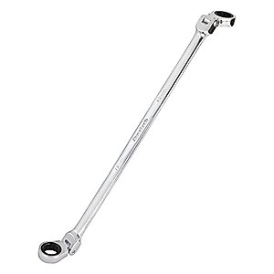 DURATECH 12 * 13mm Extra Long Flex-Head Ratcheting Wrench, Metric, CR-V Steel