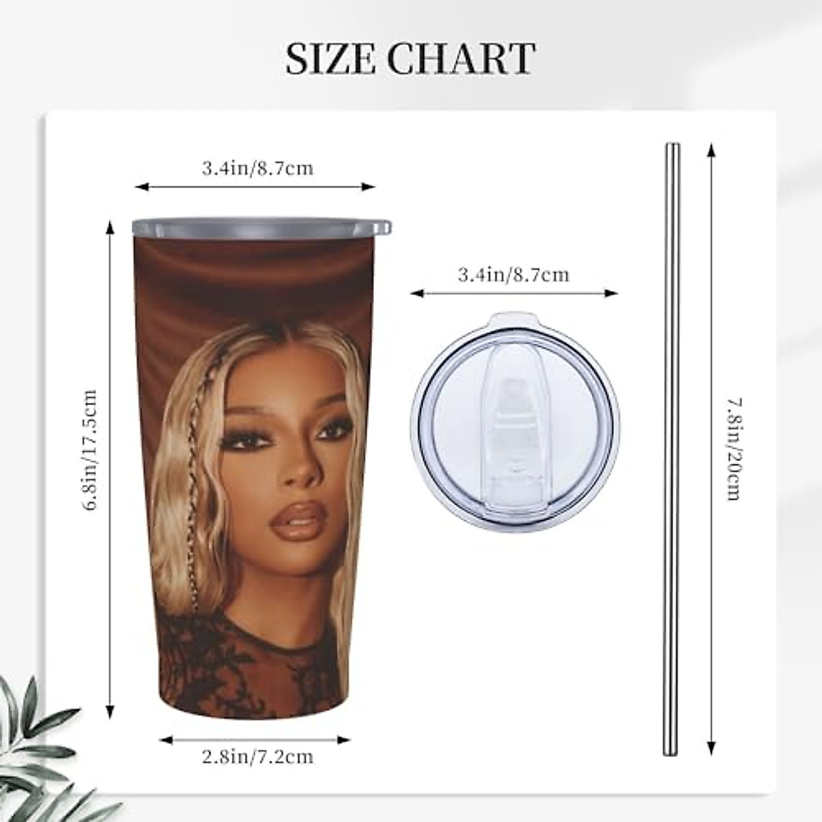 LAZHANG Victorias Music Monet Stainless Steel Insulated Car Sippy Cup With Lid Travel Mug for Cold Hot 20 oz