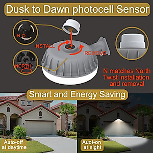 Owleye 12000LM Dusk to Dawn Outdoor Lighting LED Barn Light, 90W 4000K Daylight, AC 110-240V, ETL Listed, IP 65 Waterproof Security Lights for Yard Warehouse Garage
