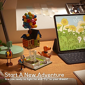 Tenhorses Up Flying House with Balloons Building Sets, 787Pcs Tensegrity Toys Balloon House Building Kit for 8-14 Years Old, Mother Day Birthday Gifts for Boys Girls Mom Adults