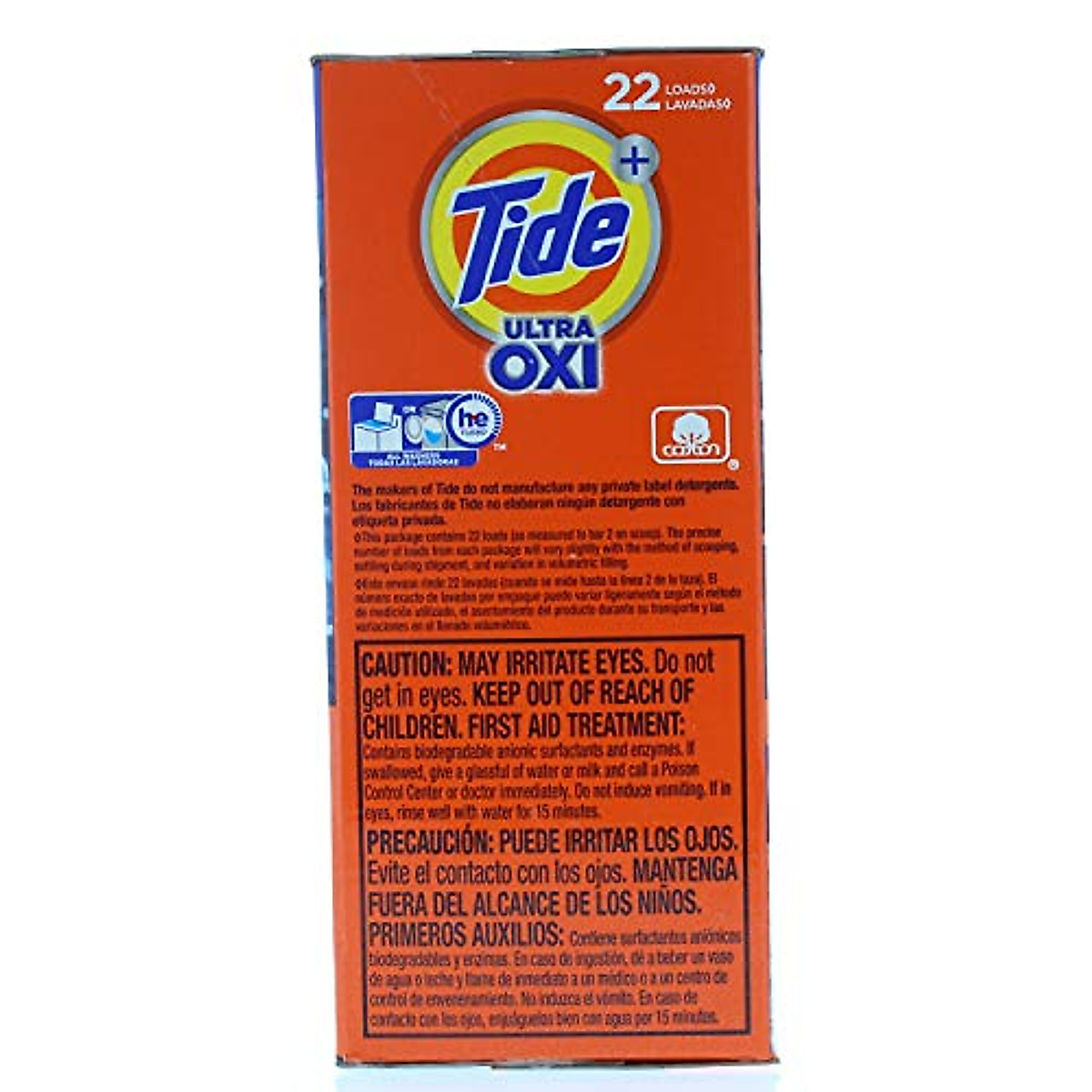 4SGM Tide Plus He Ultra OXI ACTi-Lift Crystal Powder Laundry Detergent 39 oz. (22 Loads Total), Multicolor