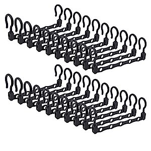Black Space Saving Hangers,20pcs Closet Organizers and Storage,Magic Hangers Space Savers Bedroom for Clothes
