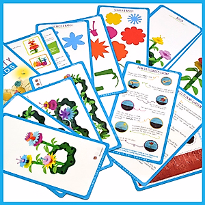 Flower Garden Building Toys Set, Educational Stem Toys for 3, 4, 5, 6 Year Old Girl, Arts and Crafts for Girls, Toddler Building Birthday Gift, Easter, Montessori Kindergarten Learning Kit for Kids