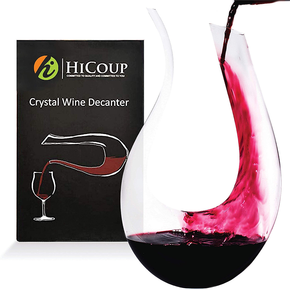 Wine Decanter and Rosewood Waiter's Corkscrew by HiCoup