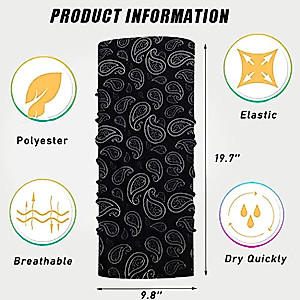 Neck Gaiter Mask Face Scarf Bandana Tube Cover Headwear Balaclava Headband Headwrap for Men and Women