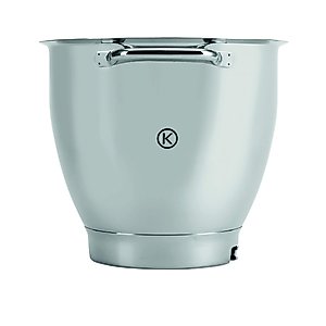 Kenwood Mixing Bowl, Stainless Steel Bowl Chef Elite Food Processor Accessories Stainless Steel Bowl Titanium XL SS Bowl 6,7 Liter Silver