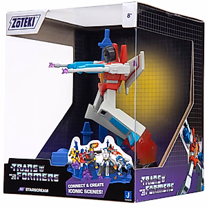 Zoteki Transformers Starscream - 4” Collectible Figure - Collect All Series 1: Fan Favorite Characters Optimus Prime, Megatron, Starscream, Soundwave, Grimlock, Bumblebee, Mystery Chase Variant