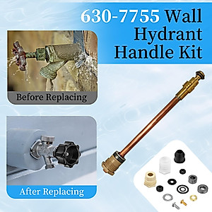 630-7755 Wall Hydrant Repair Kit Compatible with Prier Mansfield 300 400 500 Series Wall Outdoor Hydrant Faucet