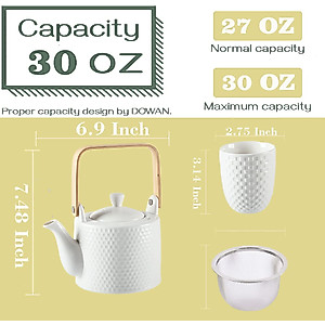 Toichi Japanese Ceramic Tea Cups 6 oz, Teacups Tea Gifts, 1 Cup (Black)