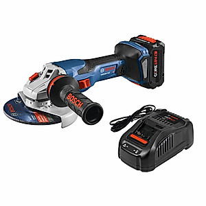 BOSCH GWS18V-13CB14 PROFACTOR™ 18V Connected-Ready 5 – 6 In. Angle Grinder Kit with (1) CORE18V® 8 Ah High Power Battery