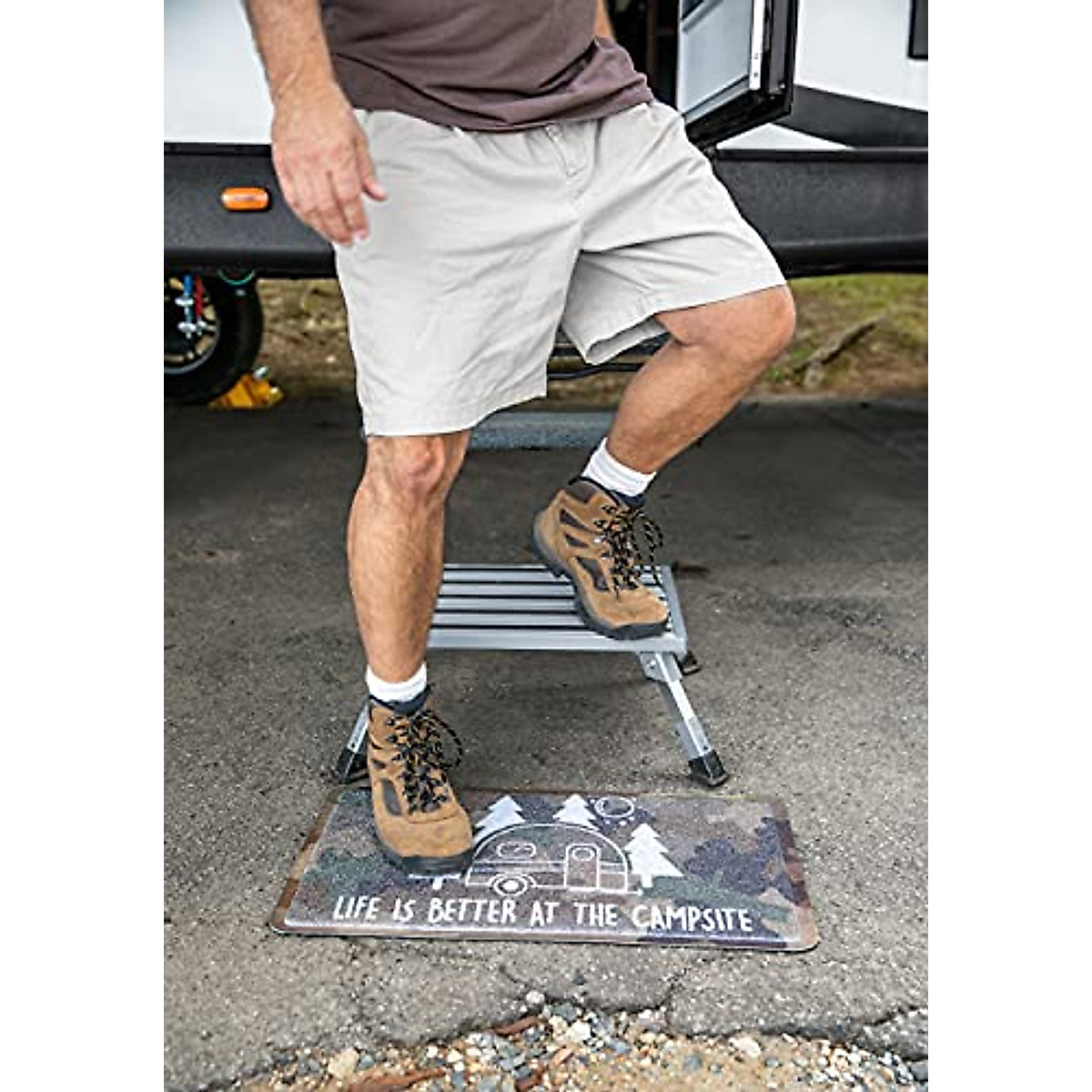 Camco Adjustable Height RV Step Stool (43676)