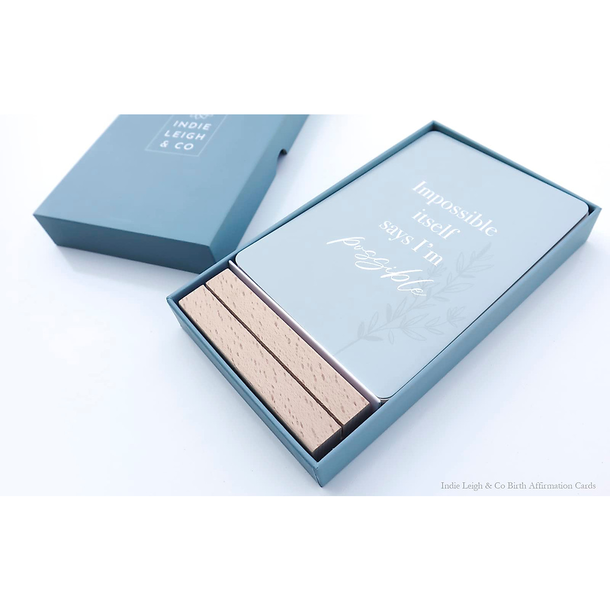 Indie Leigh & Co Positive Affirmation Cards for Pregnancy | Labor & Delivery Essentials | Affirmation Cards for Women | New Mom Gifts for Women After Birth | Hypnobirthing Affirmations