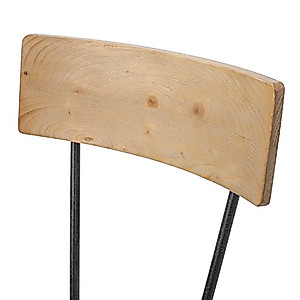 Christopher Knight Home Orval Metal Chairs with Cushions, 2-Pcs Set, Black / Grey